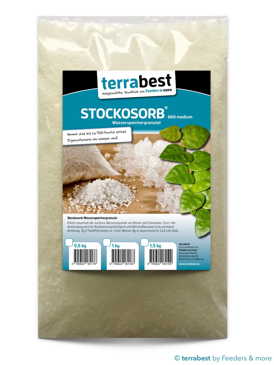 5kg Wasserspeichergranulat STOCKOSORB ® Wassergel Rasen u ...